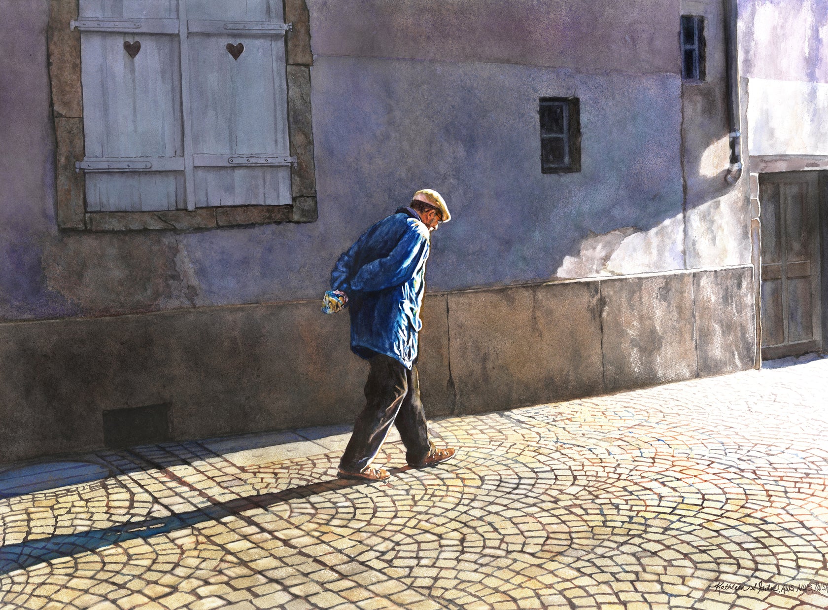 Original Watercolor Painting Life is a Long Walk Home – kgilesstudio.com